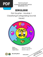 Grade 2 English Module 1 and 2 Final | PDF | Sound | Alphabet