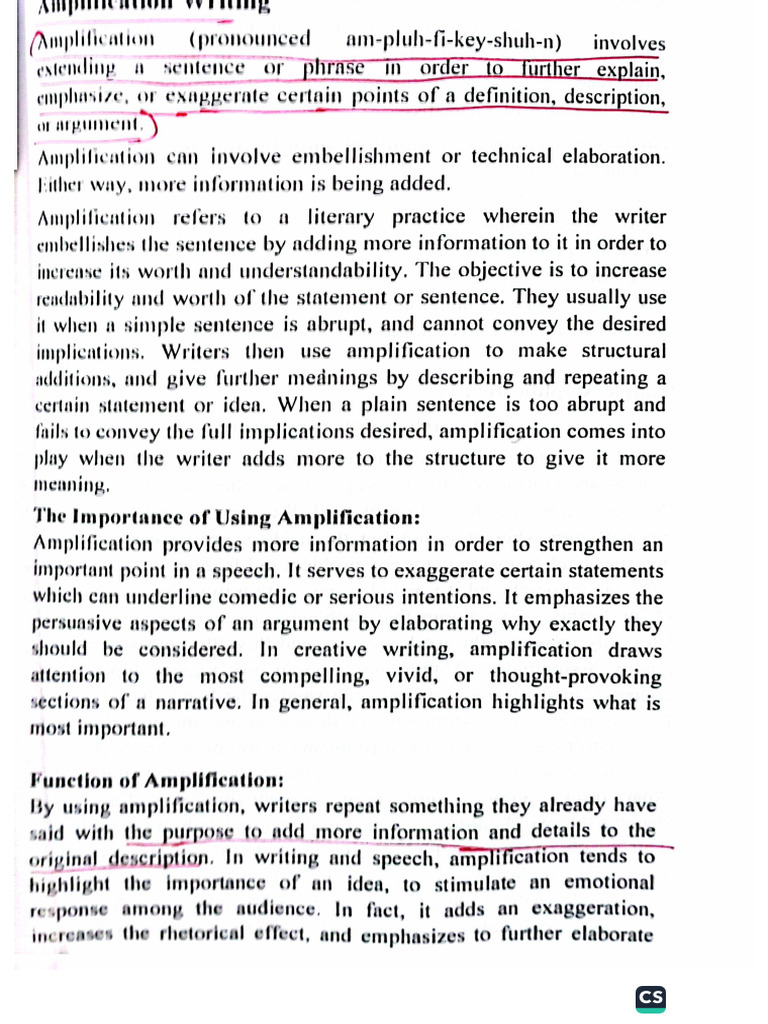 Amplification Samples | PDF