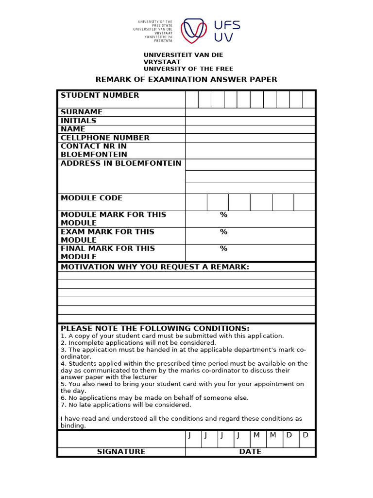 Remark Form New | PDF