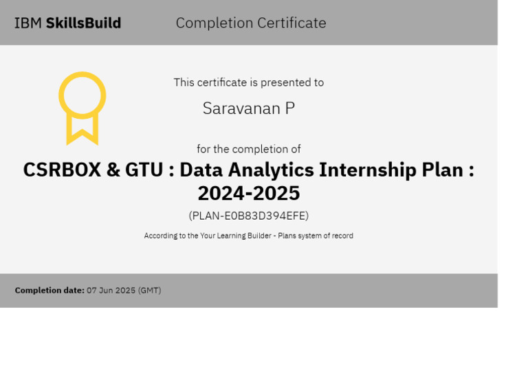 CSRBOX Internship | PDF