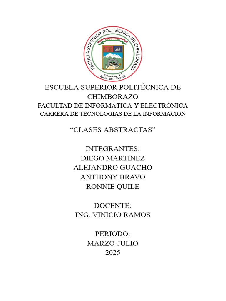 Clases Abstractas | PDF | Herencia (Programación Orientada a Objetos ...