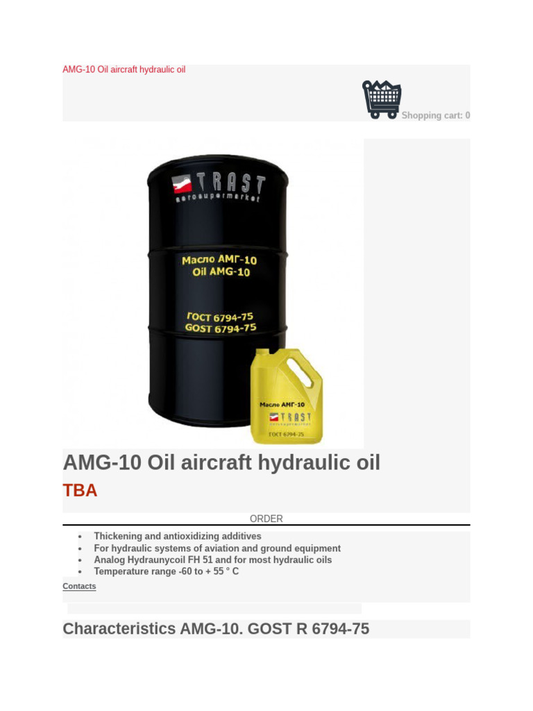 Amg 10 Oil | PDF