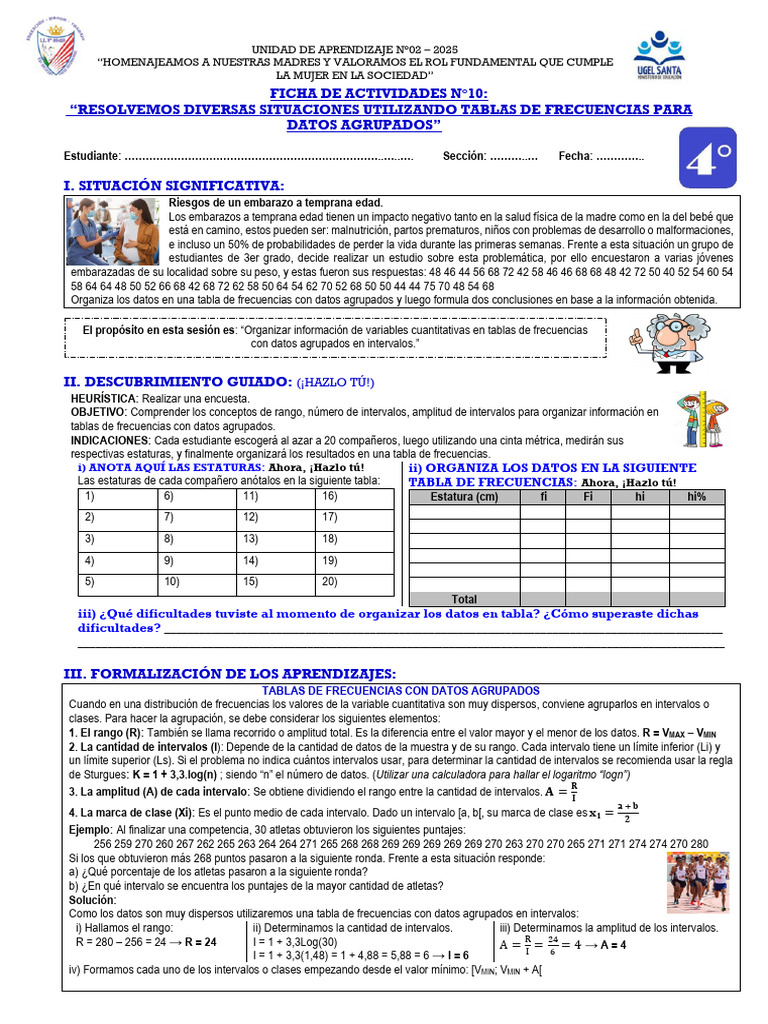 Ficha 10-4to-Ua2-2025 | PDF