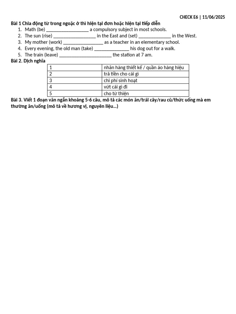 E6 - Solution - 11.06 | PDF