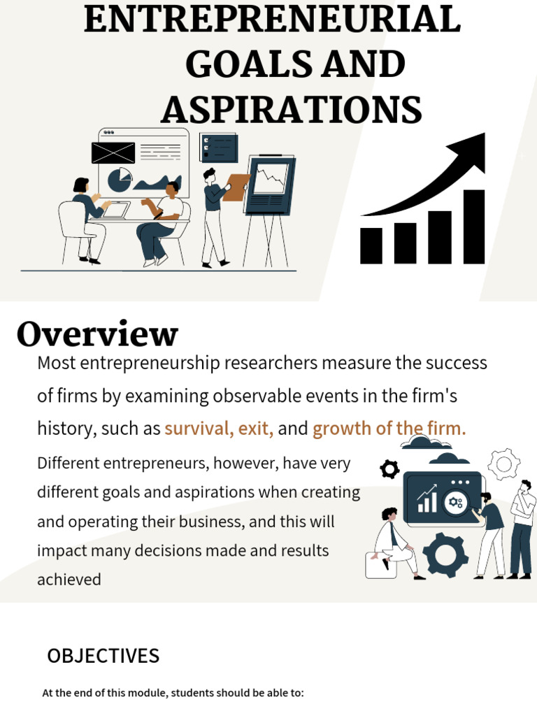 Entrepreneurial Goals and Aspirations | PDF