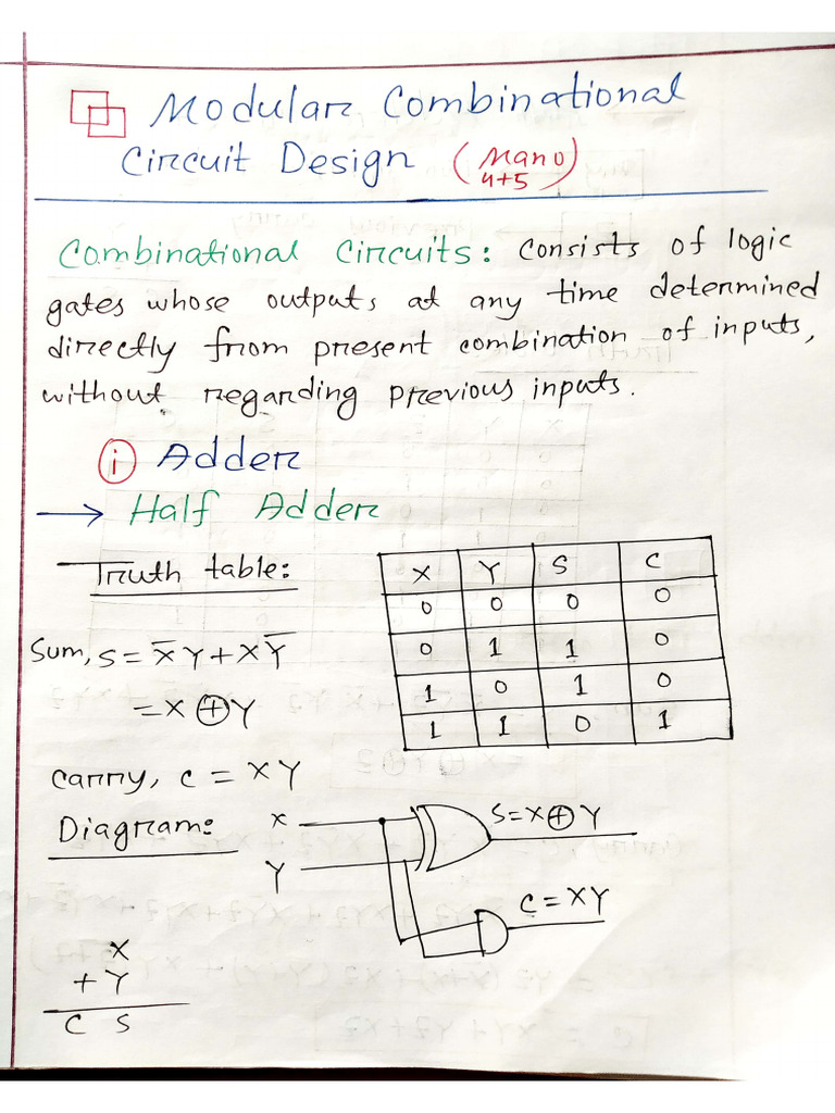 2.modular Combinational Circuit Design | PDF