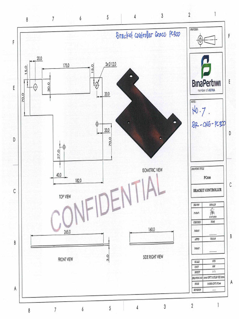 Br-cng-pc300 Bracket Controller Graco Pc300 | PDF