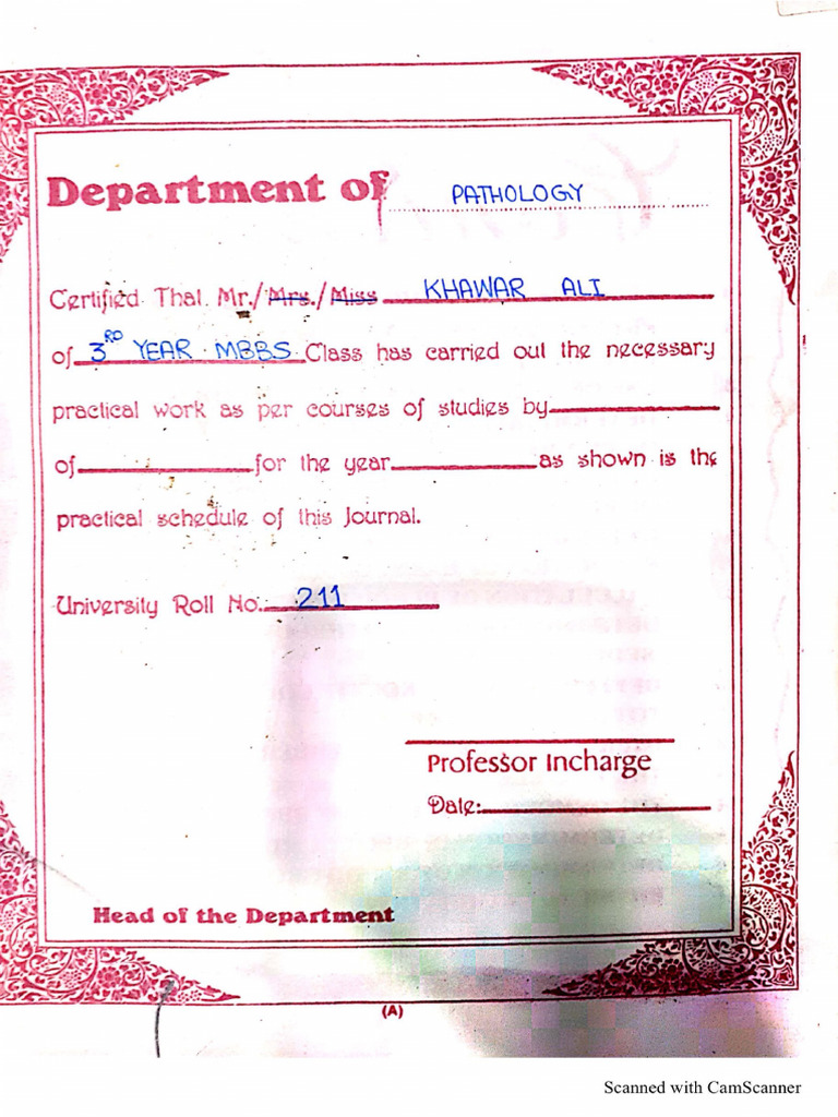 Pathology Practical | PDF