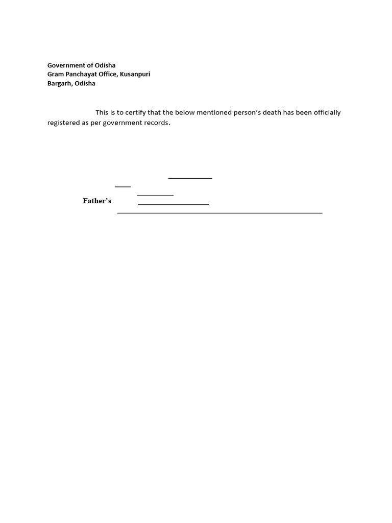 Death Certificate | PDF