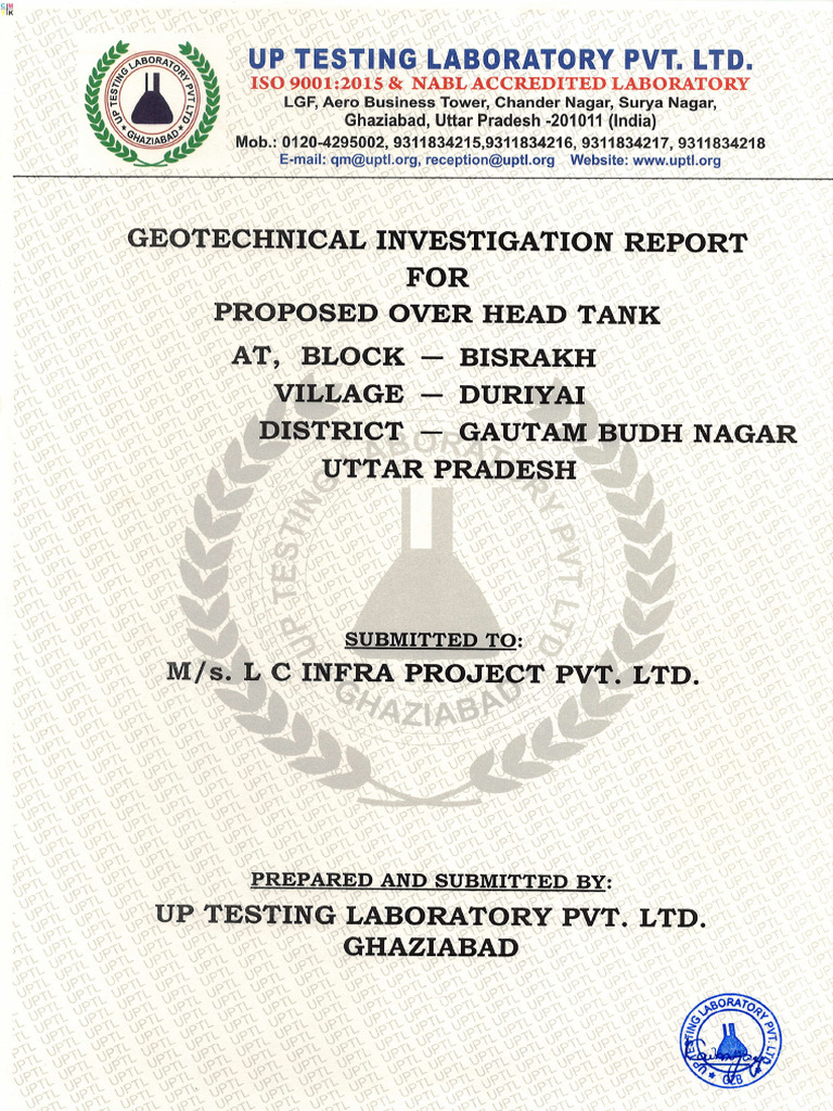 Report - (Block - Bisrakh, Vill. - Duriyai, Distt. - Gautam Budh Nagar ...