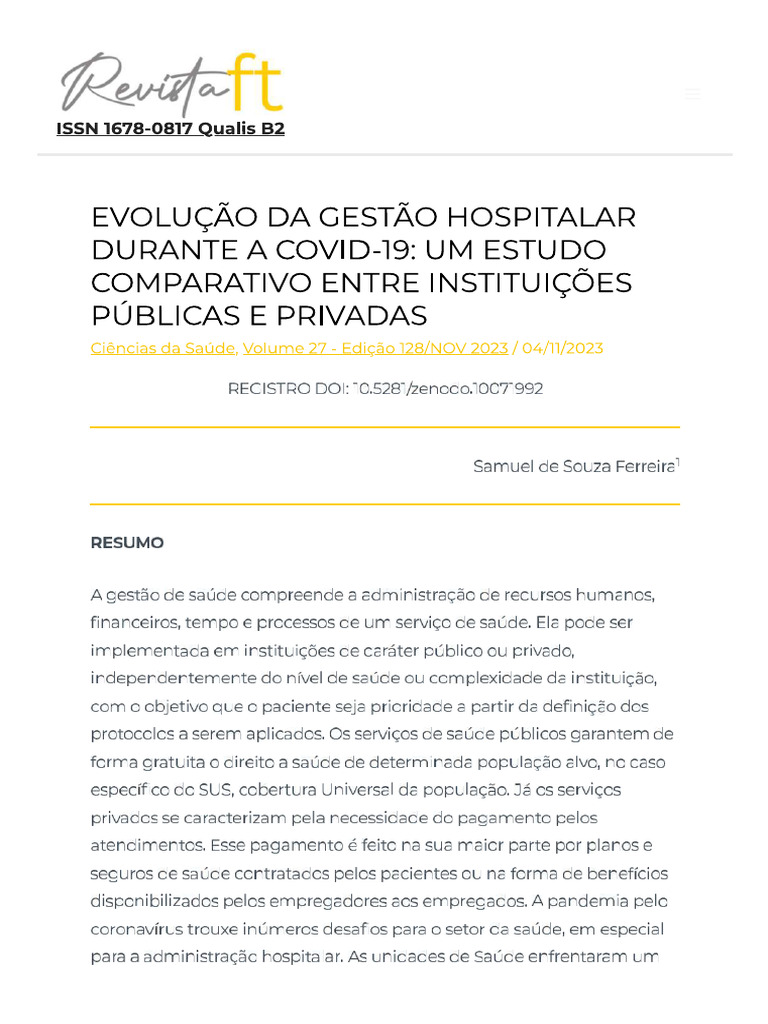 Artigo Revista FT 2 | PDF