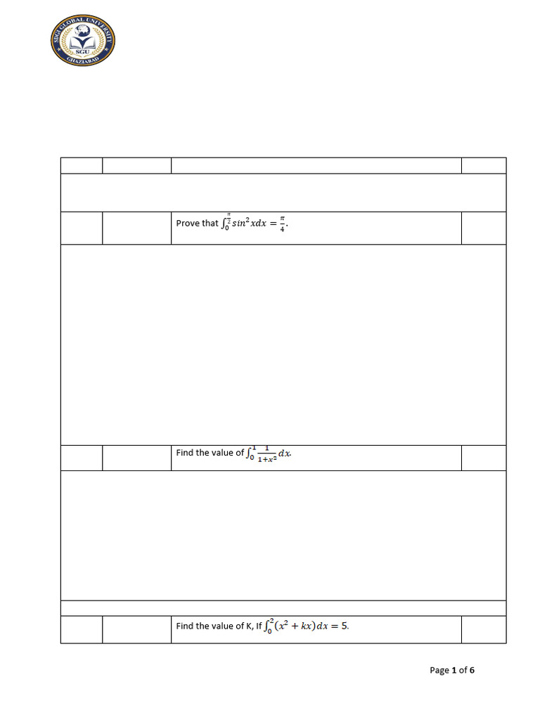 Applied Mathematics-IIAssignment Worksheet - 2 | PDF