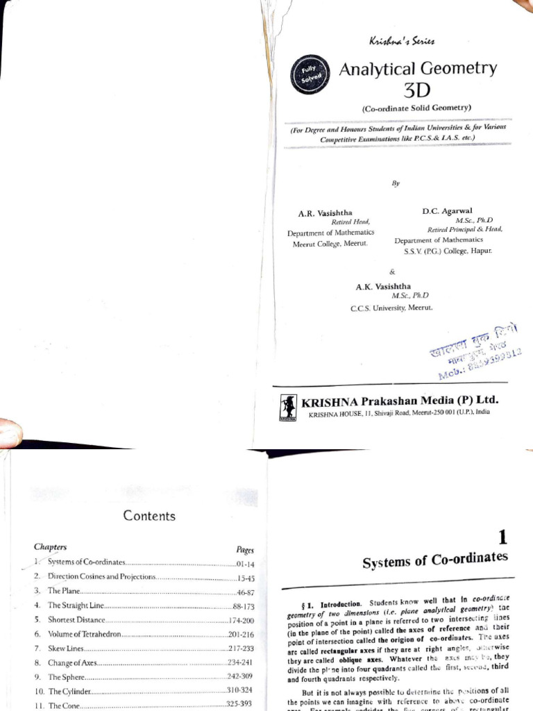 Analytical Geometry (Kseries) | PDF