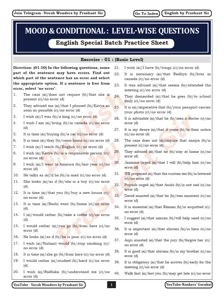 English Error Correction Practice | PDF | Verb | Syntax