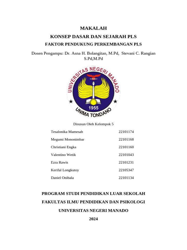 K5-Konsep Dasar & Sejarah Pls | PDF