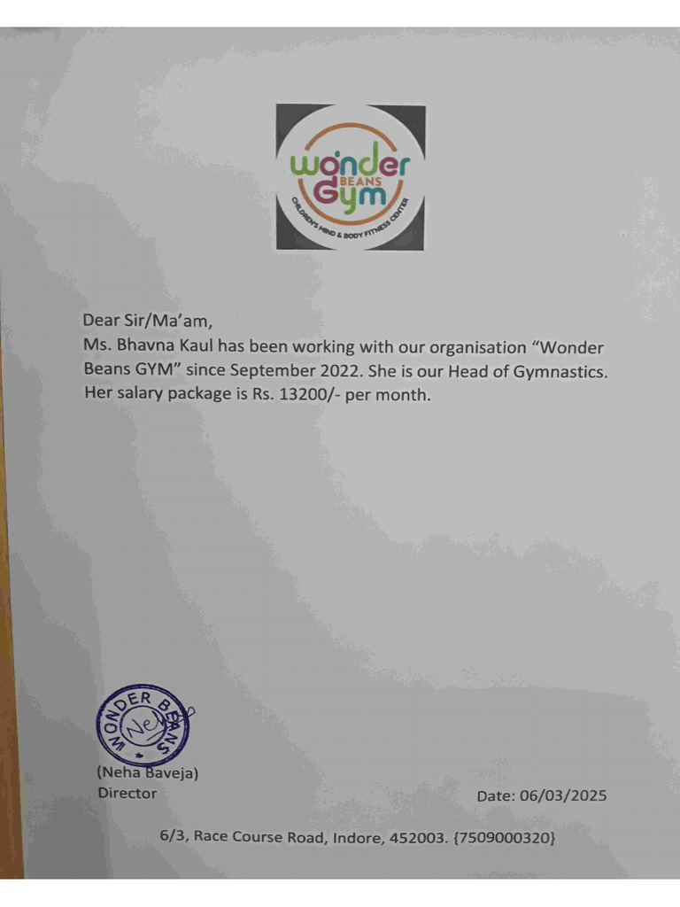 Bhavana Koul Salary Slip | PDF