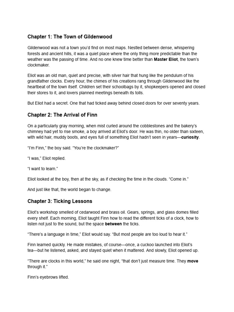 The Clockmaker's Apprentice | PDF