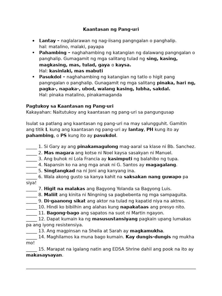 Filipino | PDF