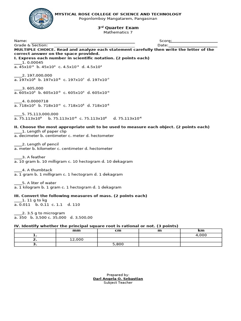 Math 7 - Q3-21 Copies | PDF