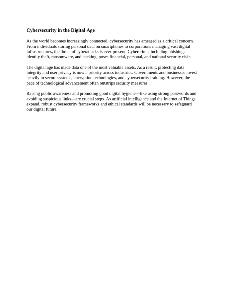 Cyber Security Notes | PDF