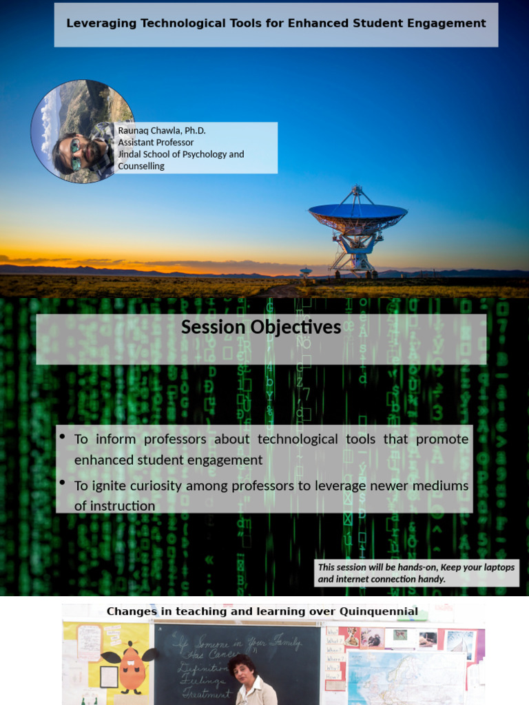 Leveraging Technological Tools For Enhanced Student Engagement | PDF