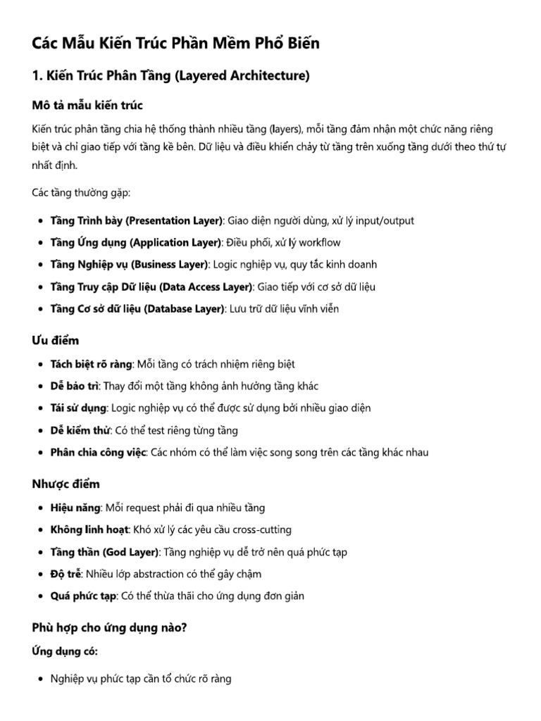 Cac Mau Kien Truc Phan Mem | PDF