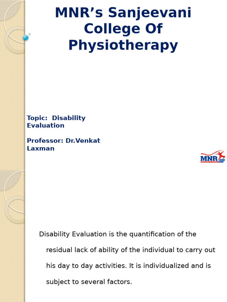 08 July Disability Evaluation1. | PDF | Vertebral Column | Anatomical ...
