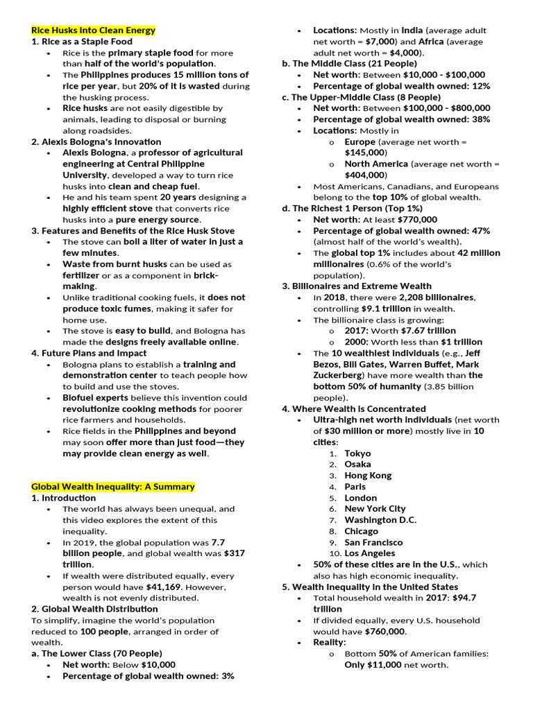 Geccon Reviewer Midterm | PDF | Cost Of Living | Millennium Development ...