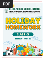 Class 6 Holiday Homework Guide | PDF | Leaf | Mathematics
