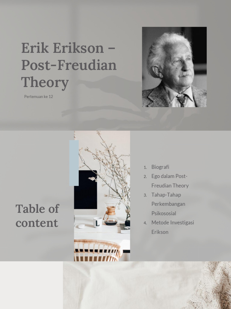 Teori Post-Freudian Erik Erikson | PDF