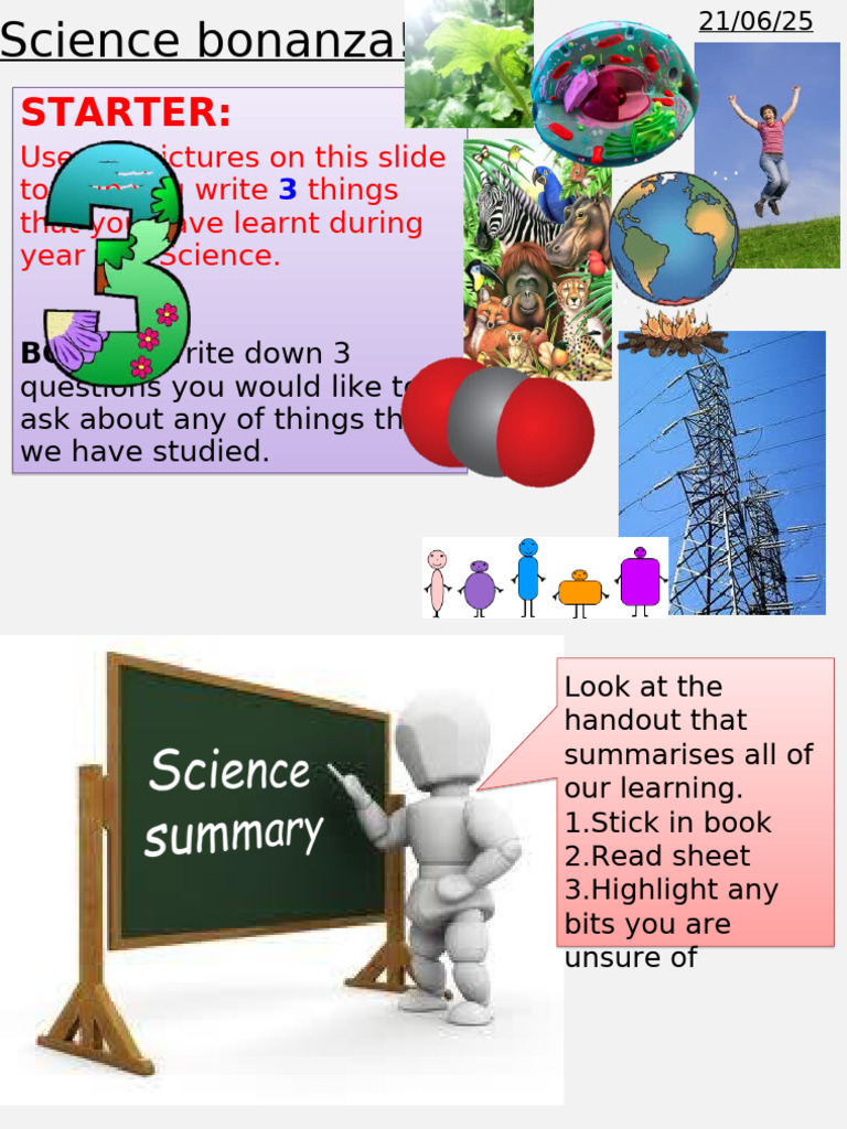 Year 7 Science Learning Review | PDF | Oxide | Water