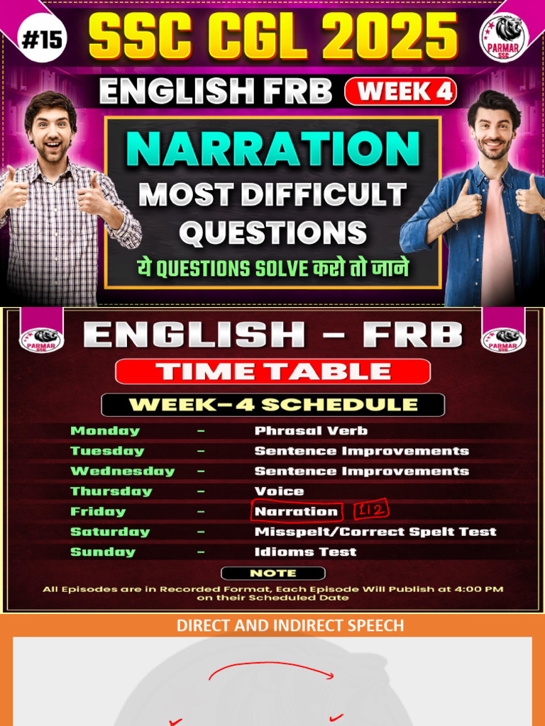 Narration Class PDF - English FRB | PDF
