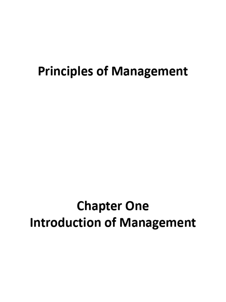 Principles of Management Overview for BBA | PDF | Bureaucracy | Marketing