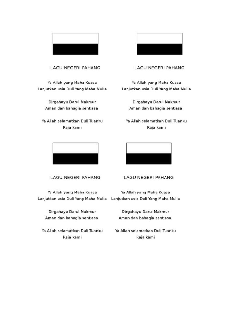 lagu negeri pahang | PDF