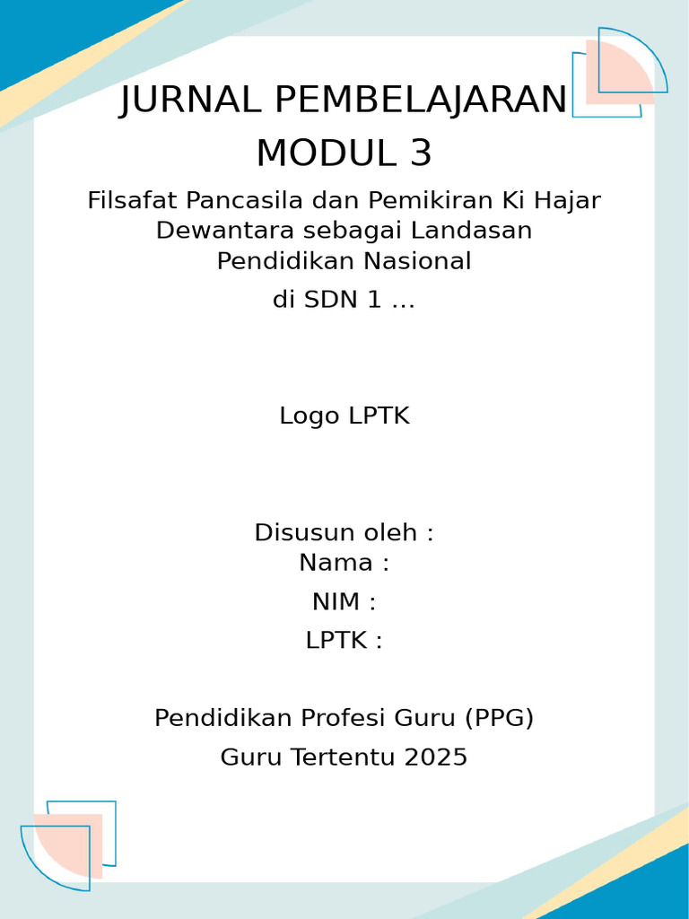 Jurnal Modul 3 Topik 1 | PDF