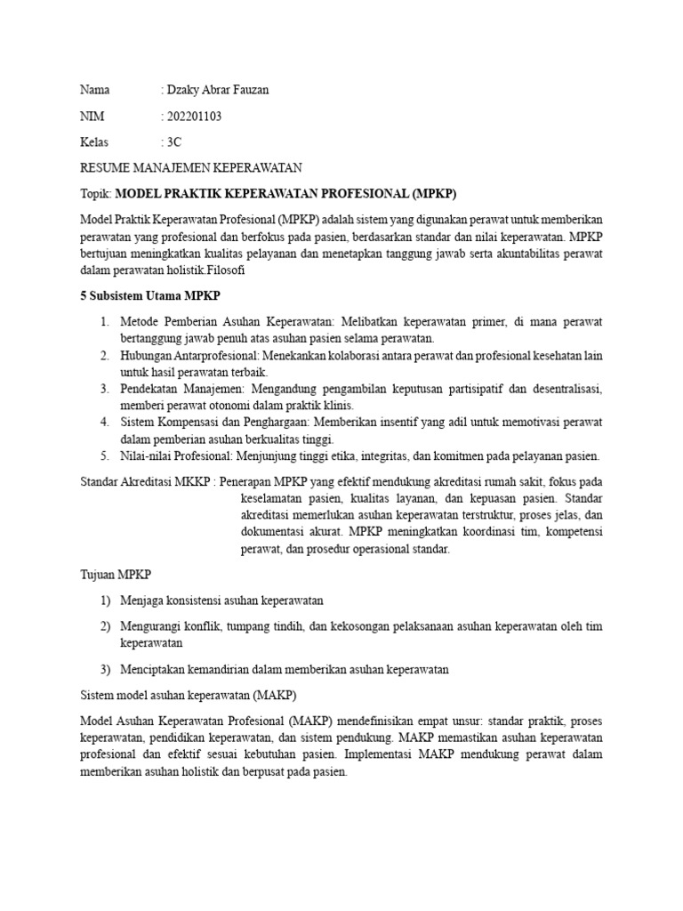 Dzaky Abrar - Resume Menkep 19 Mei | PDF