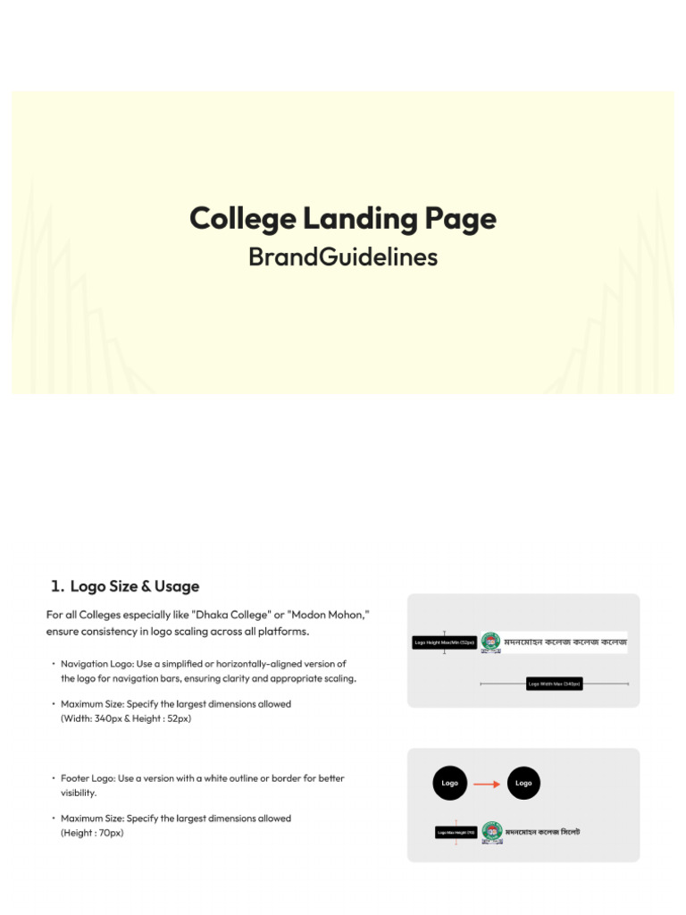 Brand Guideline College Website | PDF