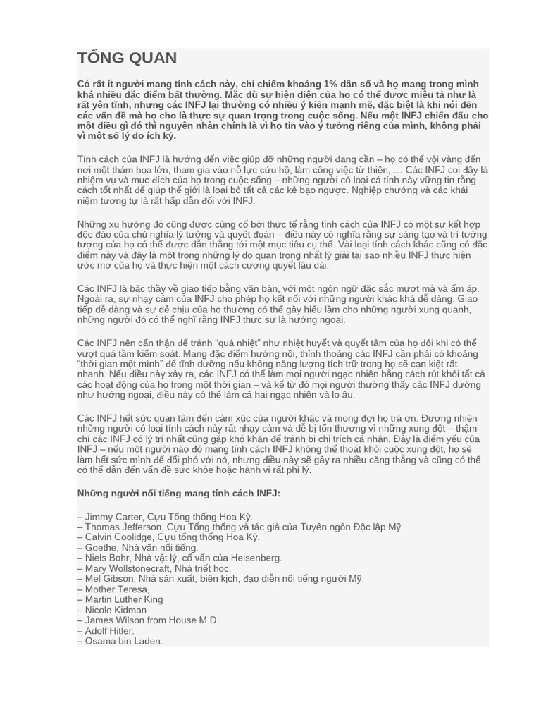 Mbti - Infj | PDF