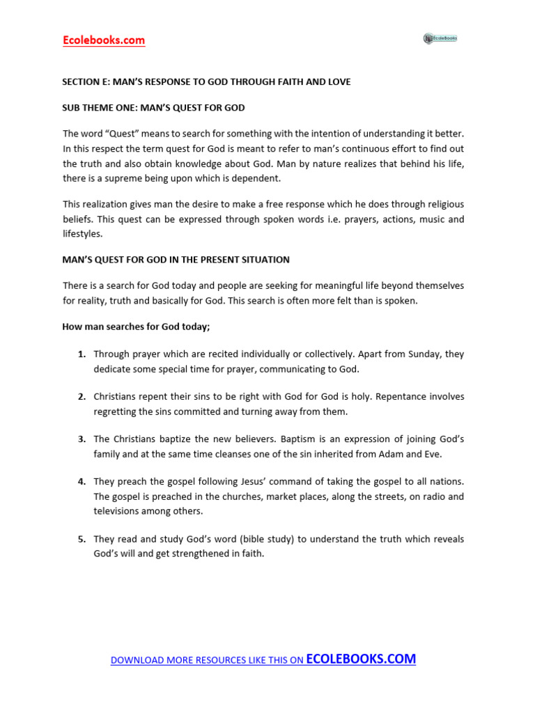 s4 Cre Revision & Past Papers | PDF | The Exodus | Paul The Apostle