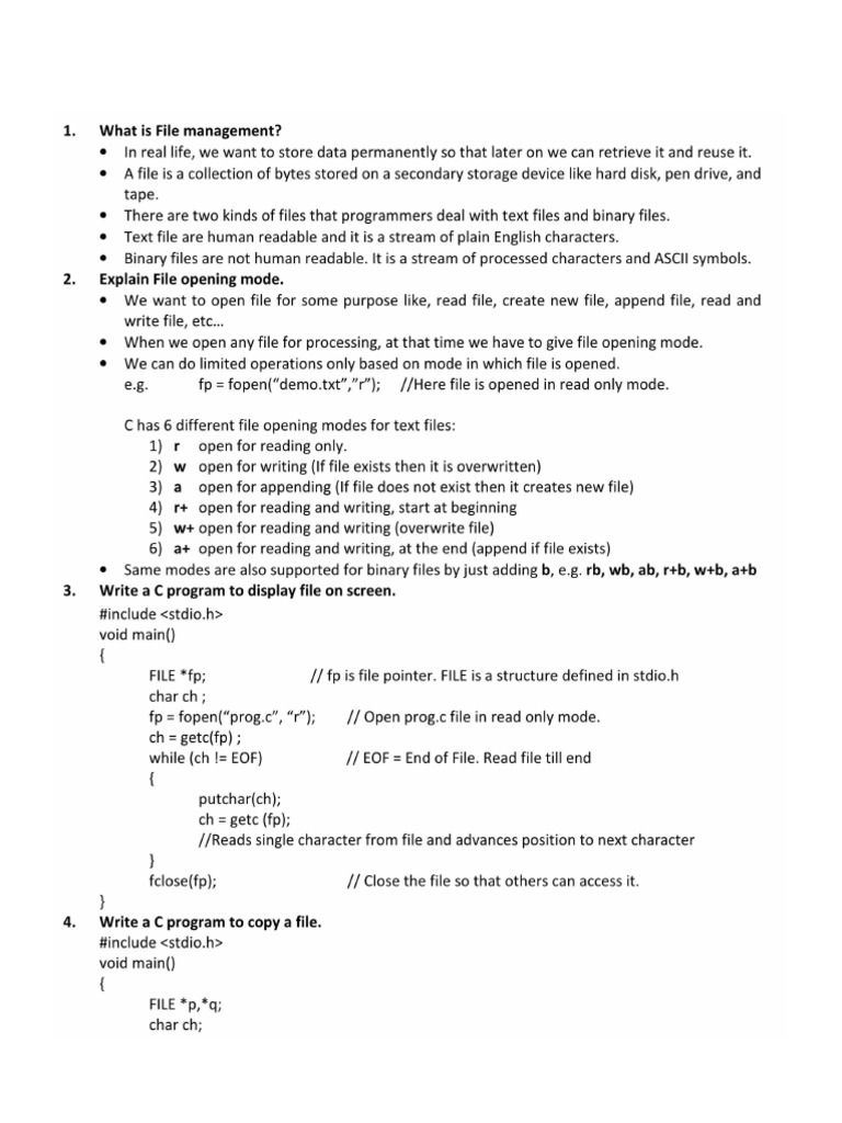 ACP - Unit-6 - Files 1 | PDF