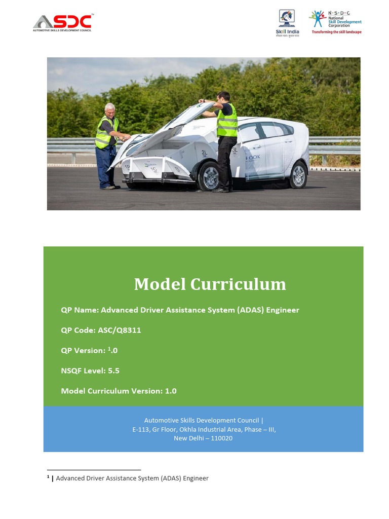 ADAS Engineer Training Curriculum | PDF | Personal Protective Equipment ...