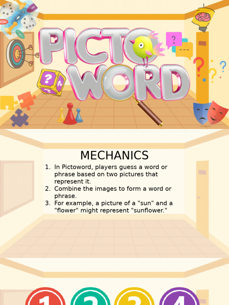 Pictoword Game Mechanics Explained | PDF