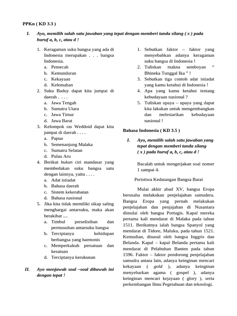 Ciri Pembeda Suku Bangsa di Indonesia | PDF