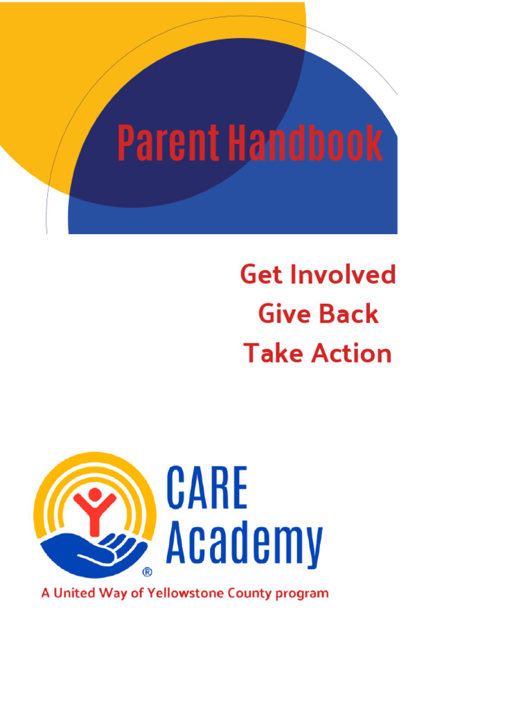 CARE Academy Parent Handbook Final | PDF | Infection | Centers For ...