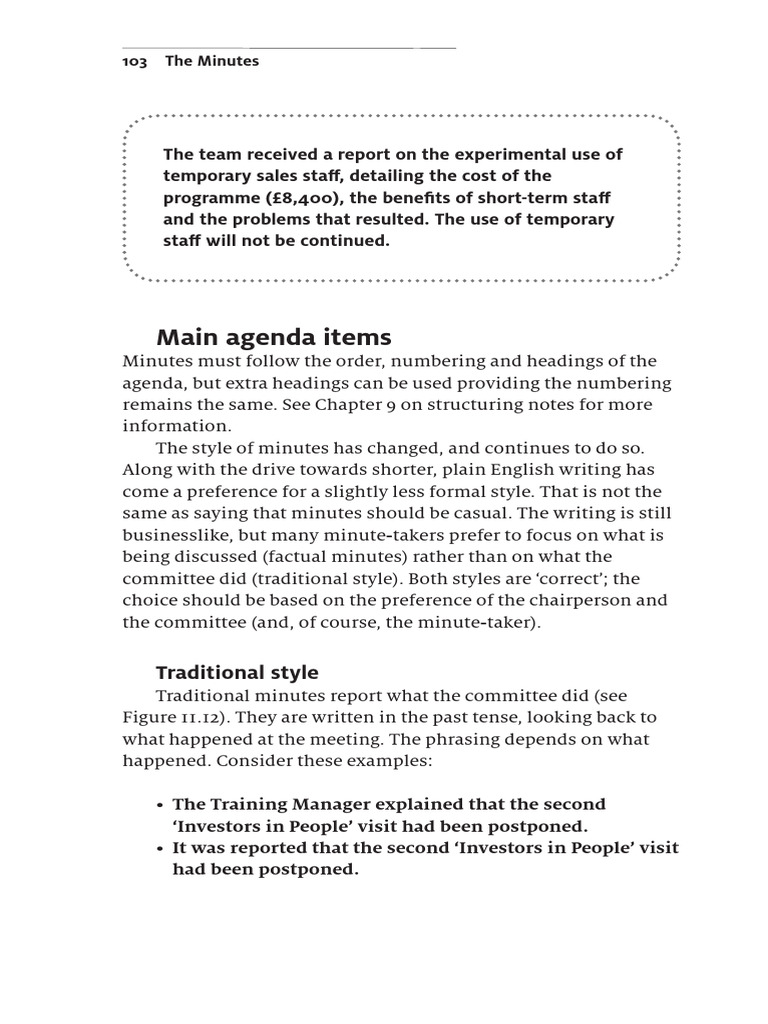 Effective Meeting Minutes Guidelines | PDF