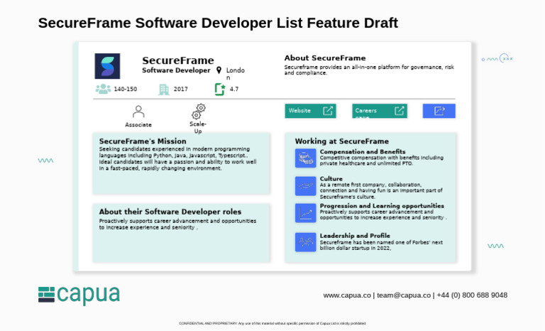DRAFT Capua List - SecureFrame - Software Developer | PDF | Computer ...