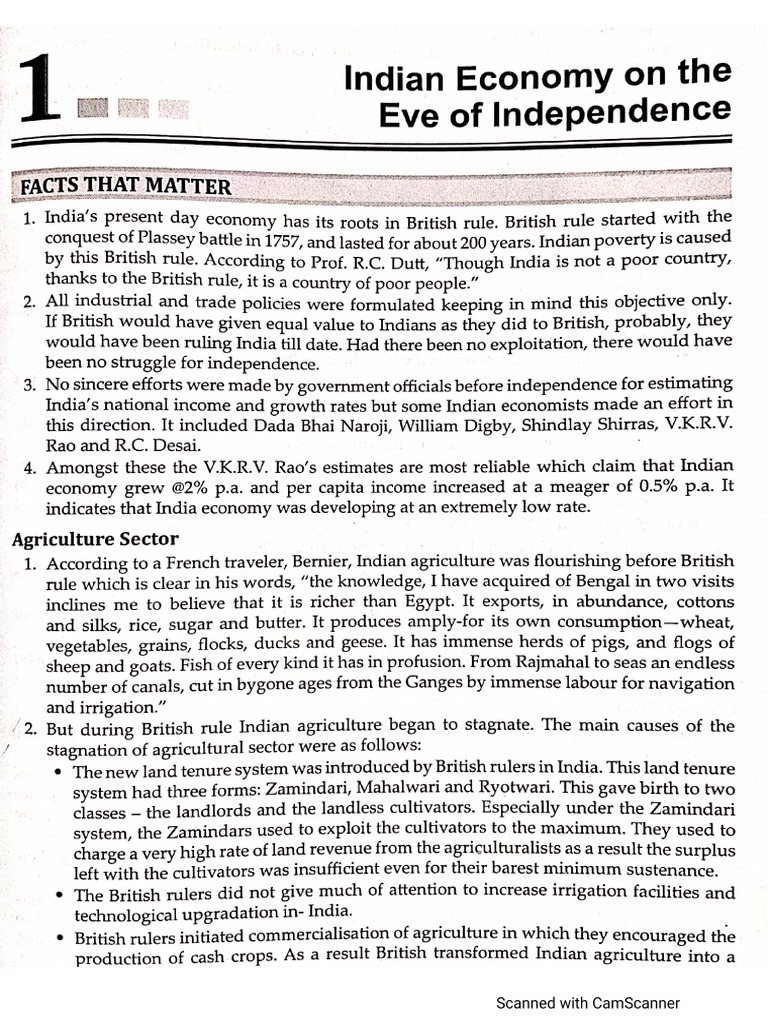 Indian Eco Chapter1 | PDF