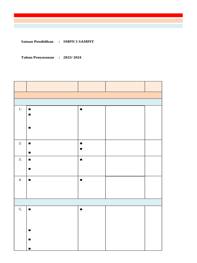 Program Tahunan Ipa Kelas 8 2024 | PDF