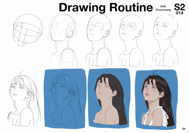Drawing Routine Face Template s2-014-1 | PDF