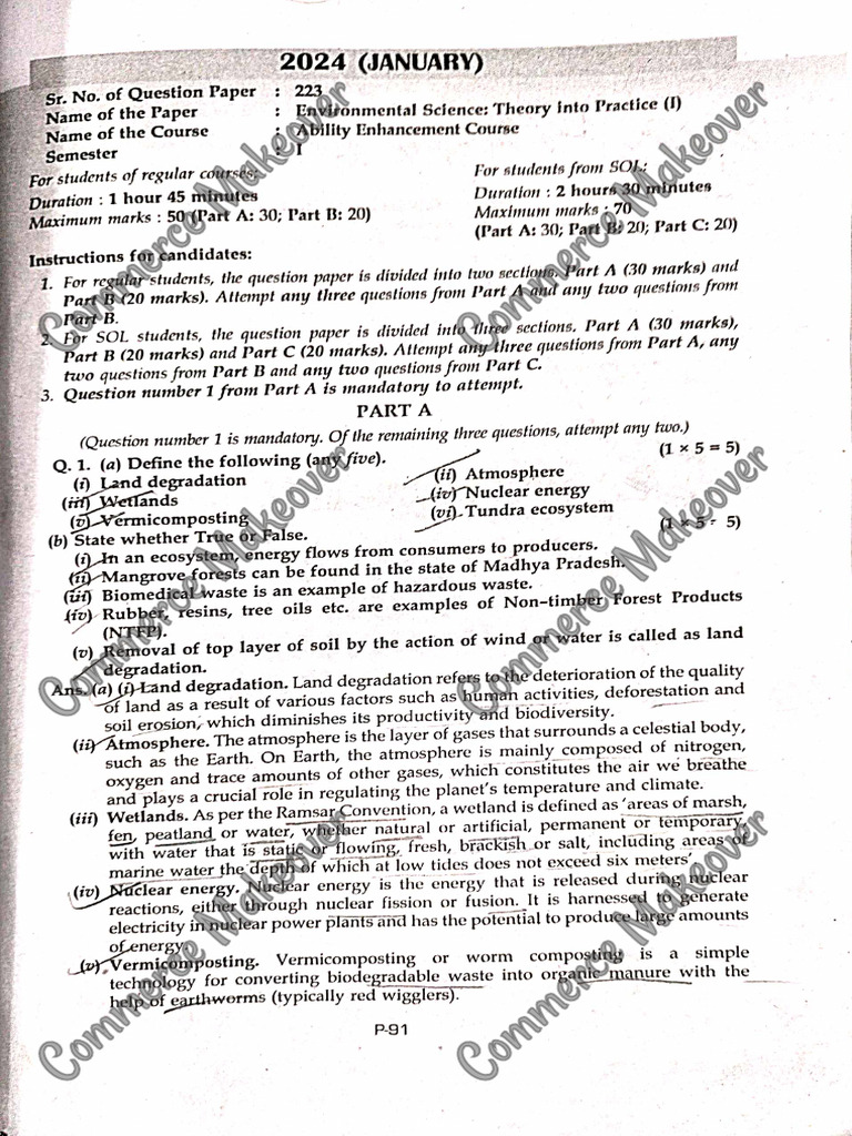 PYQs EVS-1 AEC | PDF